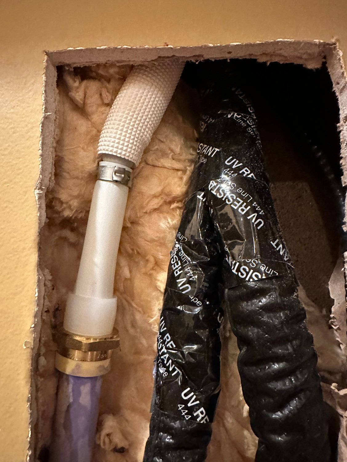 Condensation from Mini Split Line Sets and PVC Condensate Drain ...