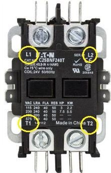 Trane Executive relay sticking - replacing with contactor ...