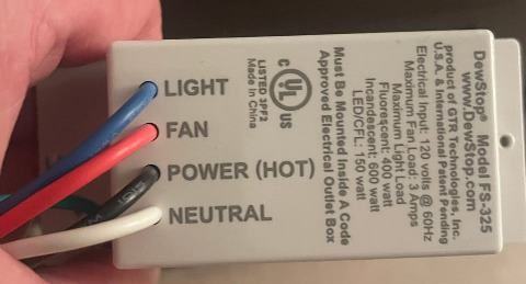 Humidity sensing switch - DoItYourself.com Community Forums