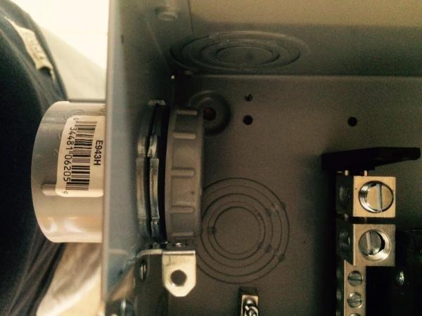 Filling a hole in a sub panel, connections to subpanel outside, and ...