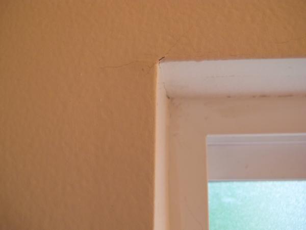 Help with drywall repair - cracks around window frame and sill ...