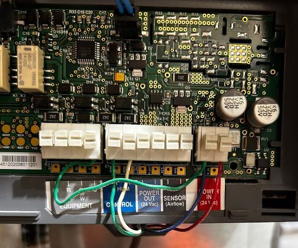 Nest learning thermostat configuration with house humidifier ...