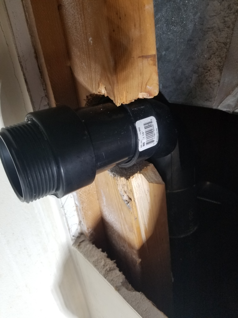 Rerouting drain pipe for pedestal sink - DoItYourself.com Community Forums