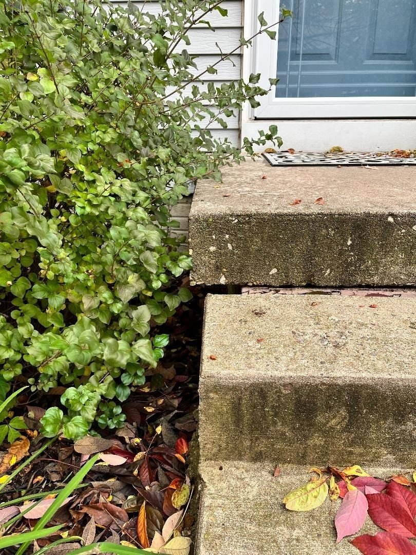Metal Handrail in Concrete Steps with offset pad/tread - DoItYourself ...