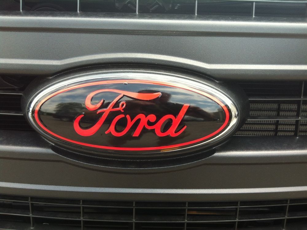 Looking for Ford emblem red letter, 7in x 2 3/4in rear tailgate emblem ...