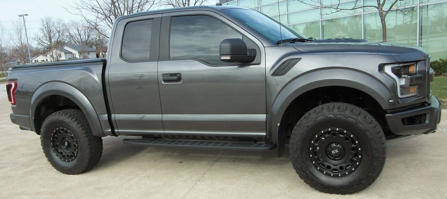 '17 Magnetic RAPTOR SCab 17" Satin Black KMC XD129 HOLESHOT - Ford F150 ...
