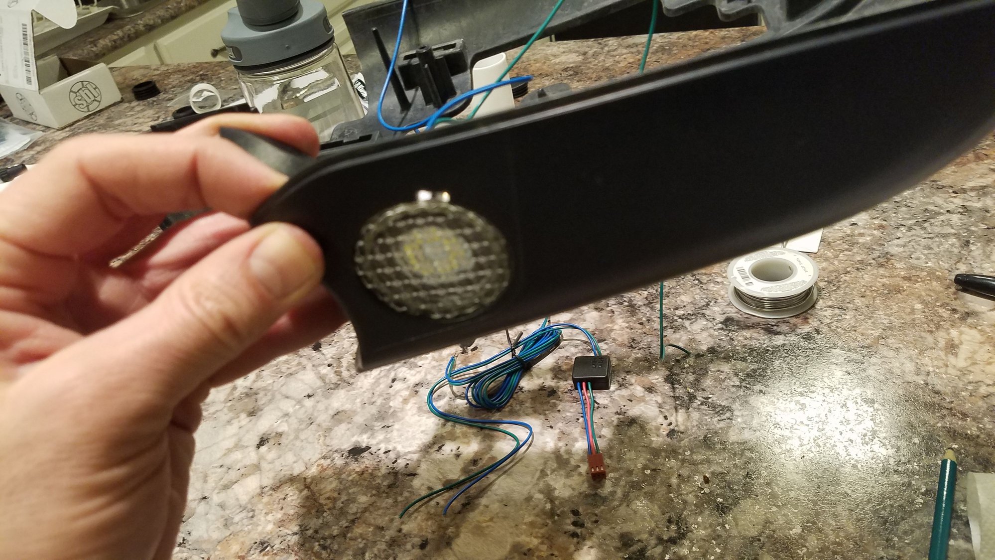 My DIY Bright LED mirror puddle lamp assemblies - Ford F150 Forum ...