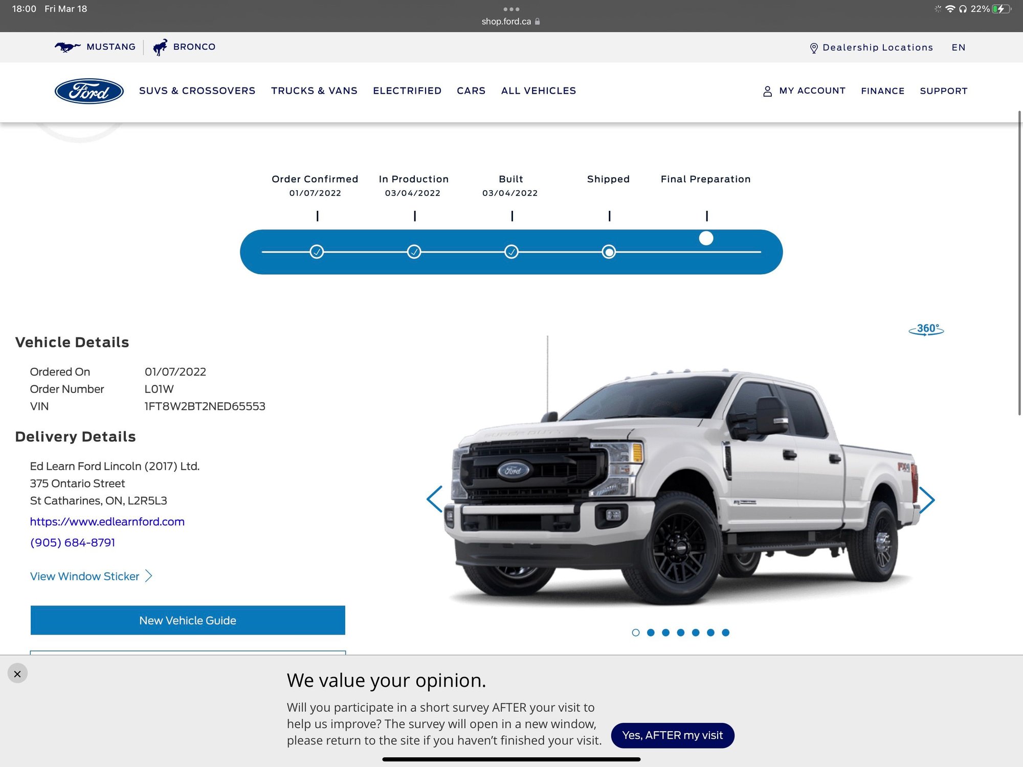 Canada Order Tracking (Ford Official) - Page 5 - Ford F150 Forum ...