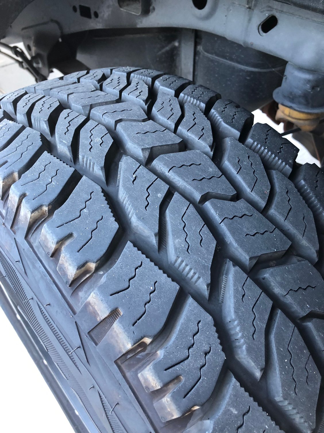 18x9 vision rocker wheels @+12 offset w/285/75r18 Cooper discovery at3 ...