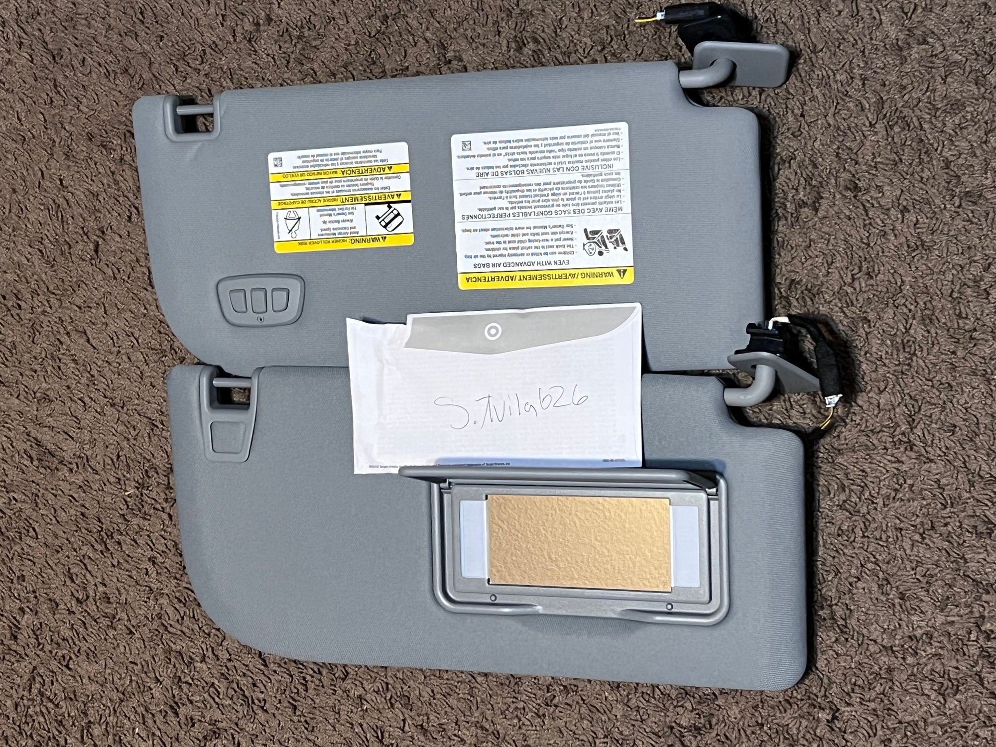 Northwest 2015 - 2022 Sunvisors With Homelink & Lights GREY - Ford F150 ...