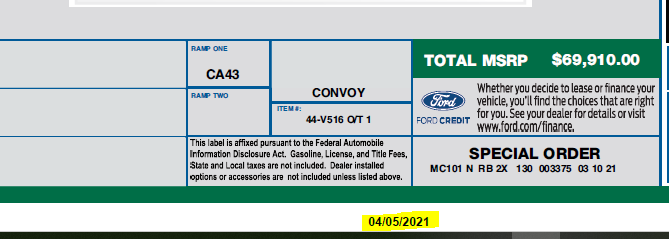 What is this date on the Sticker? - Ford F150 Forum - Community of Ford ...