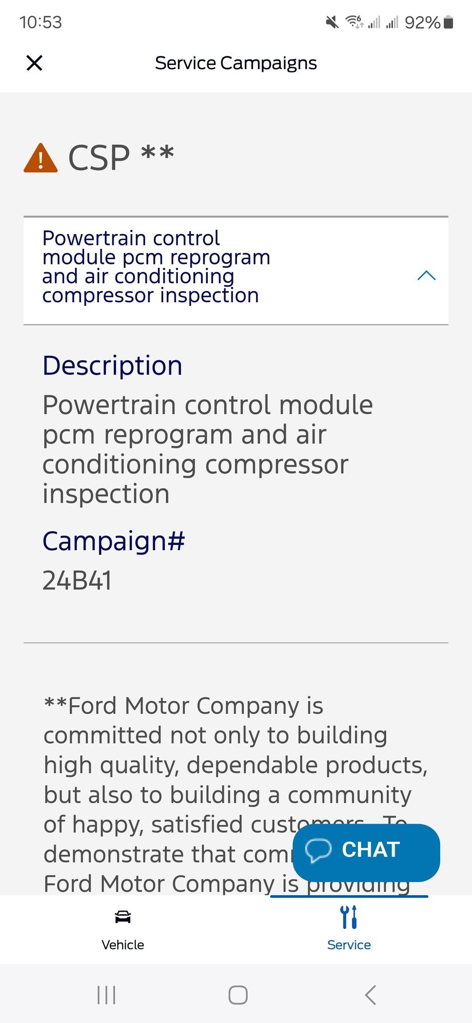 Ford CSP (Customer Satisfaction Program) Alert - Ford F150 Forum ...