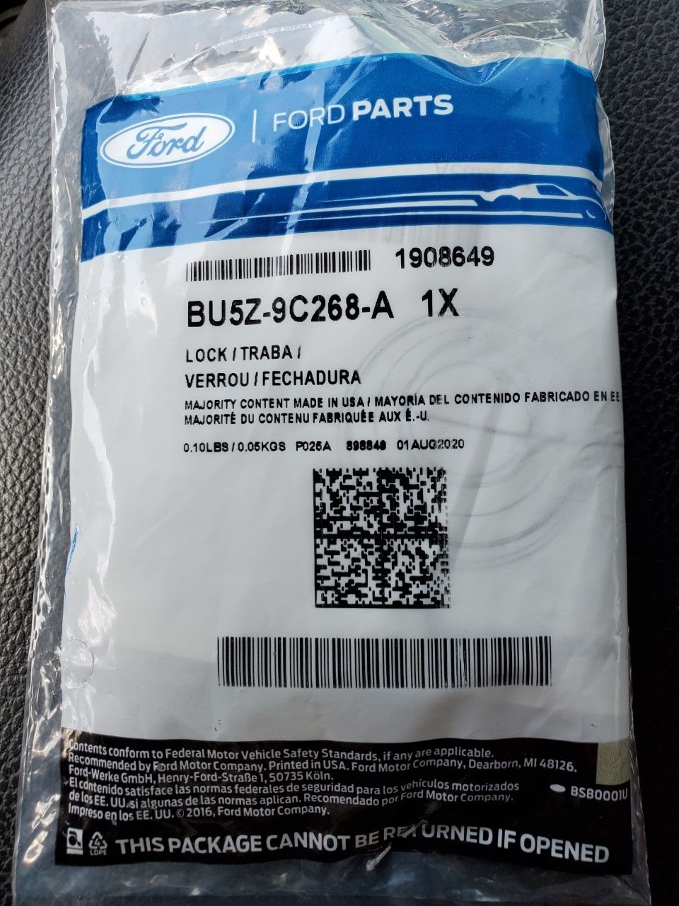BU5Z-9C268-A Locking Fuel Fill Plug - 2015+ F150s - Ford F150 Forum ...