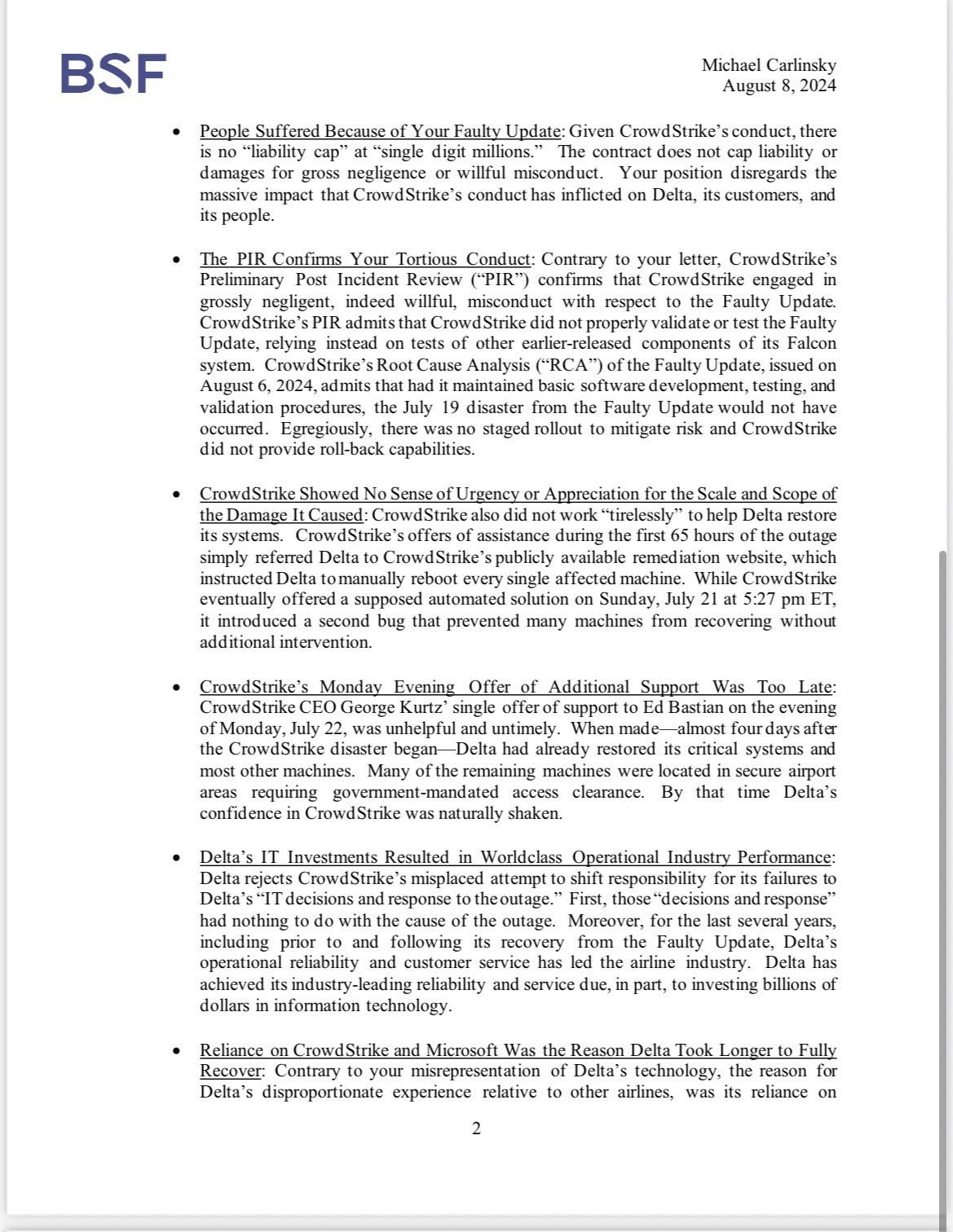 DL IT outage - CrowdStrike - July 2024 - Page 80 - FlyerTalk Forums