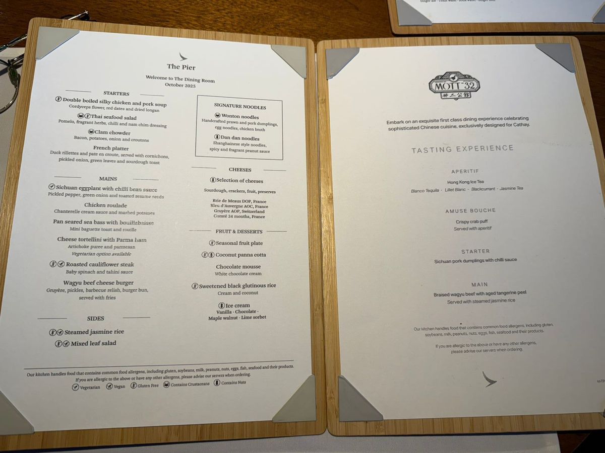 First Class Lounge Menus - Page 25 - FlyerTalk Forums