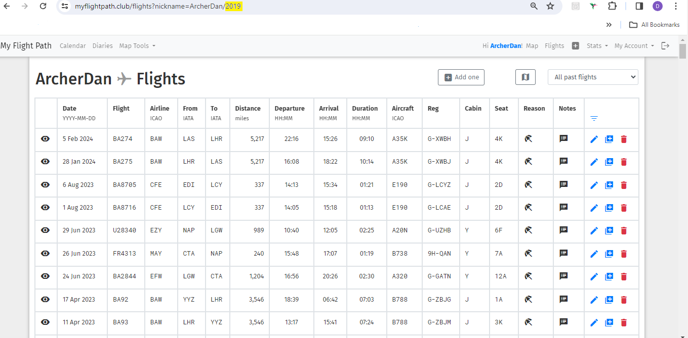 Introducing MyFlightPath.club - flights tracker and shared calendar for ...