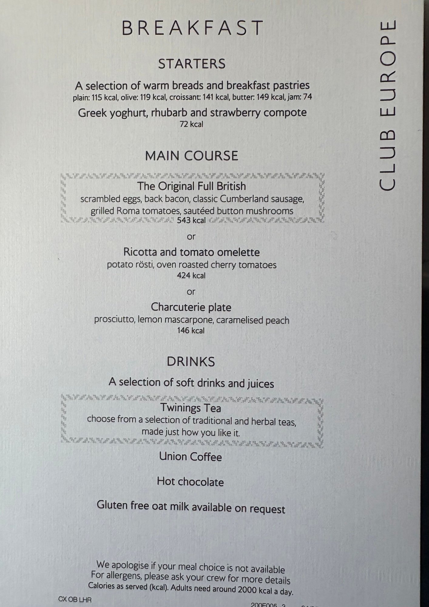 Club Europe catering | menus, reviews and photos 2025 - Page 29 ...