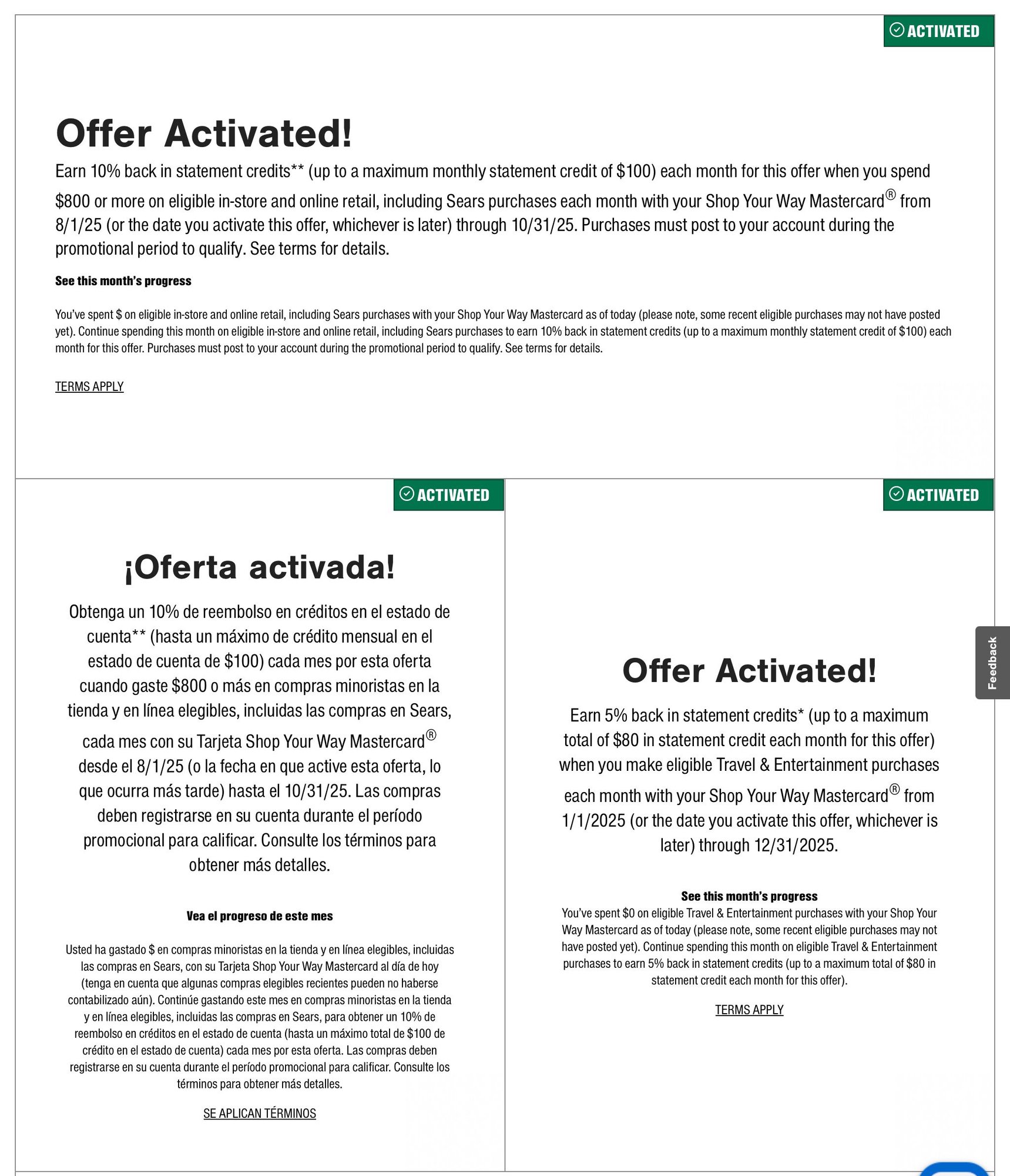 Citi Core ThankYou MasterCard, former SYW card (2025) - Page 61 ...