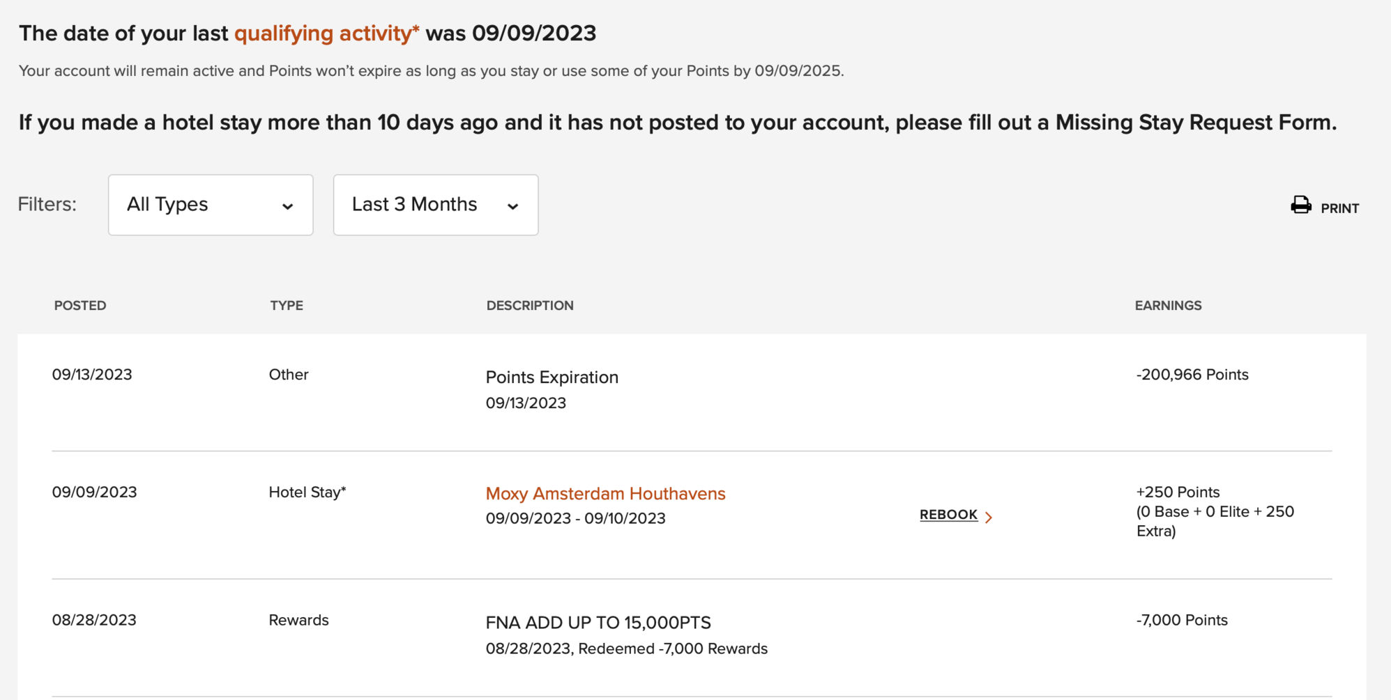 FAQ : Marriott Bonvoy points expired - any re-instatement advice ...