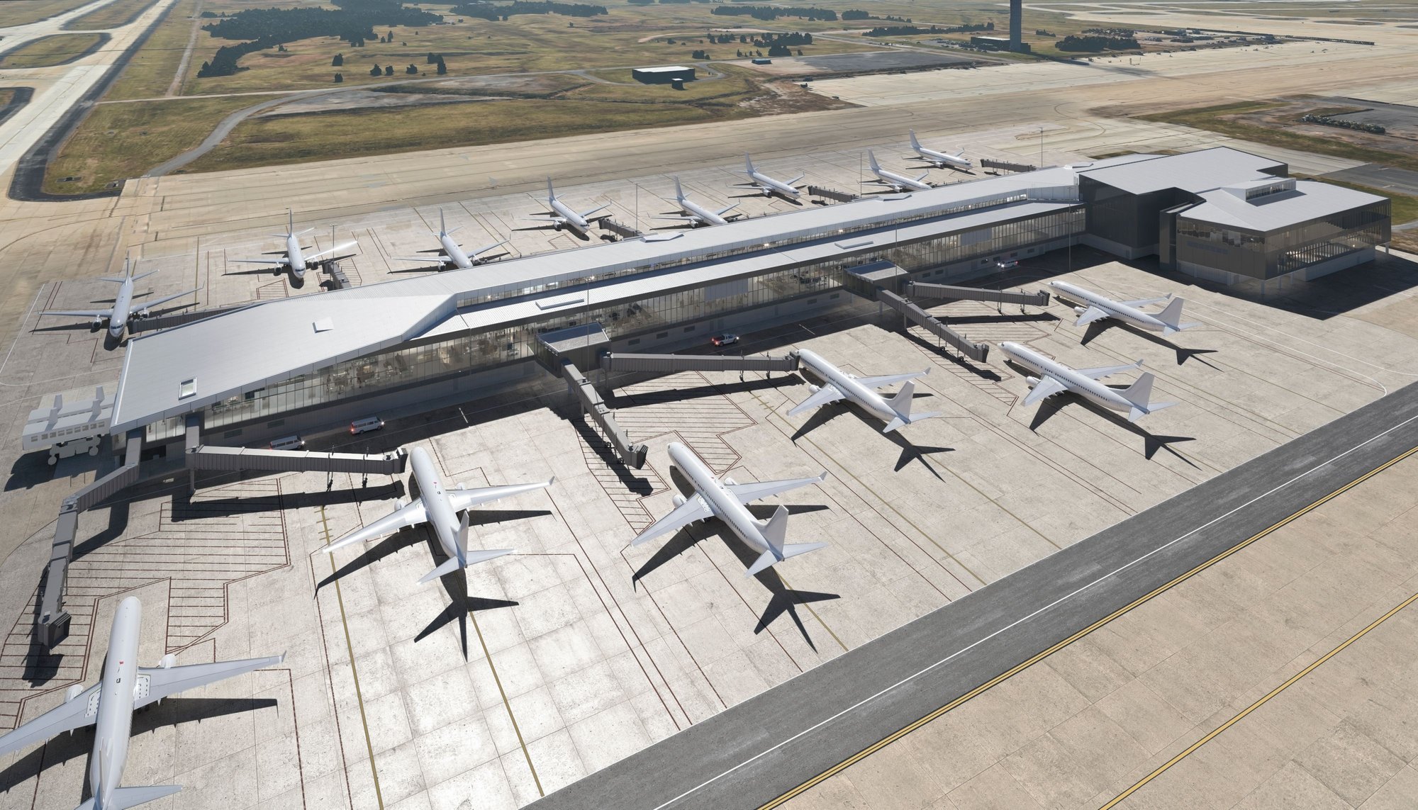 Plans to rebuild the UA concourse (C and D gates & UX terminal) at IAD ...