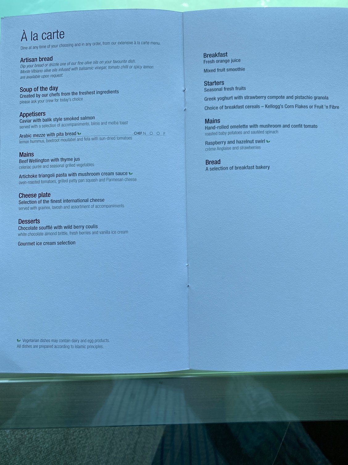 QR F Menus 2024 - FlyerTalk Forums