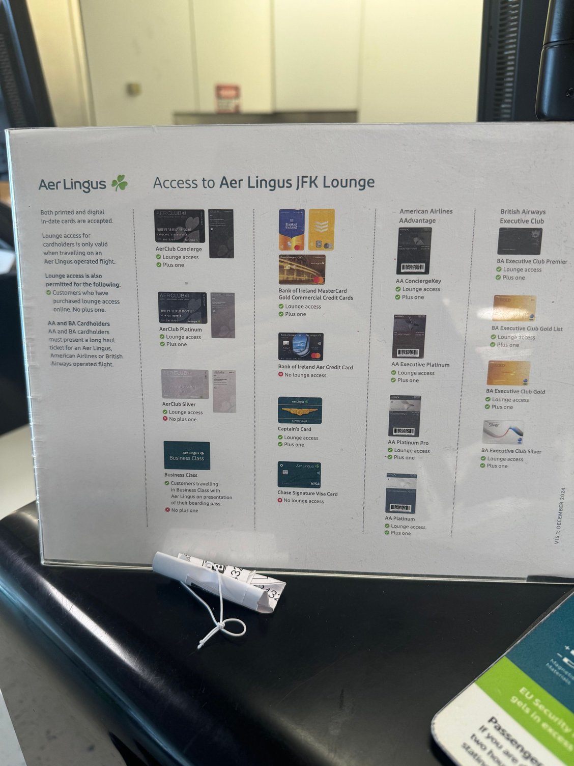 FAQ No.1: Aer Lingus Lounges - Page 81 - FlyerTalk Forums