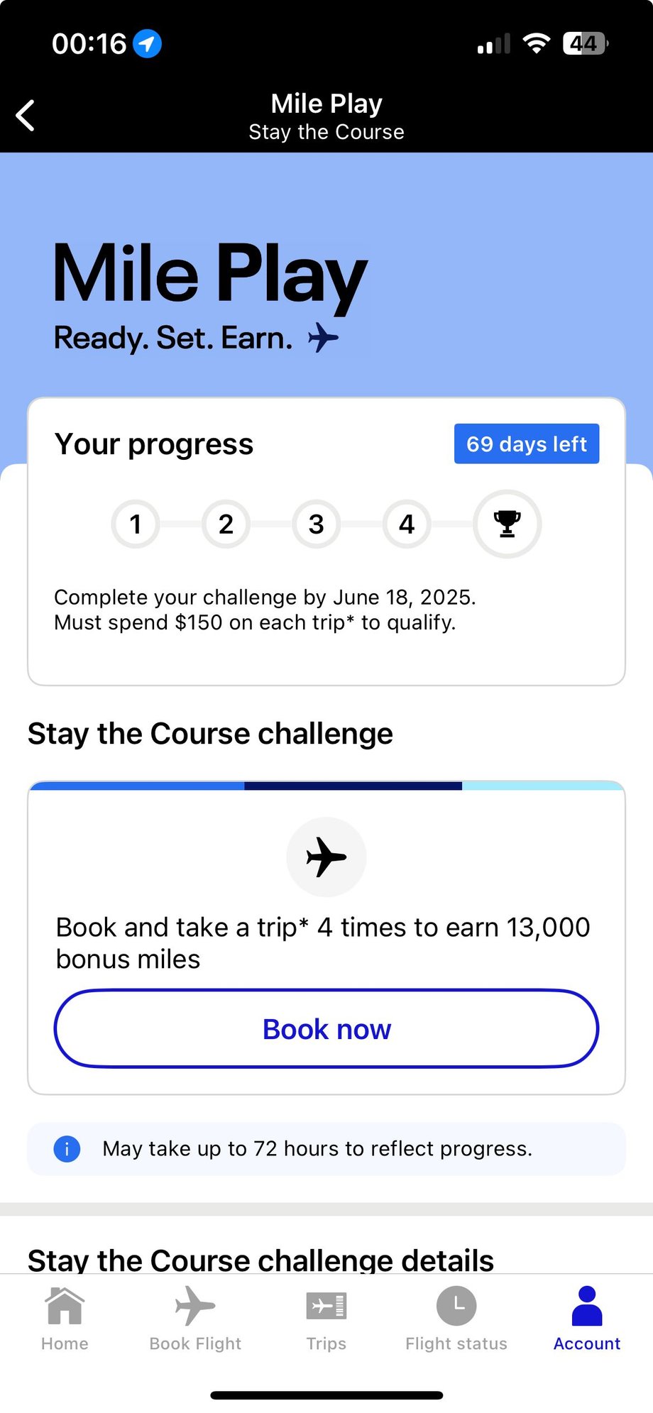 Mile Play: Stay the Course Challenge 2025 (ends 18 June 2025) - FlyerTalk Forums