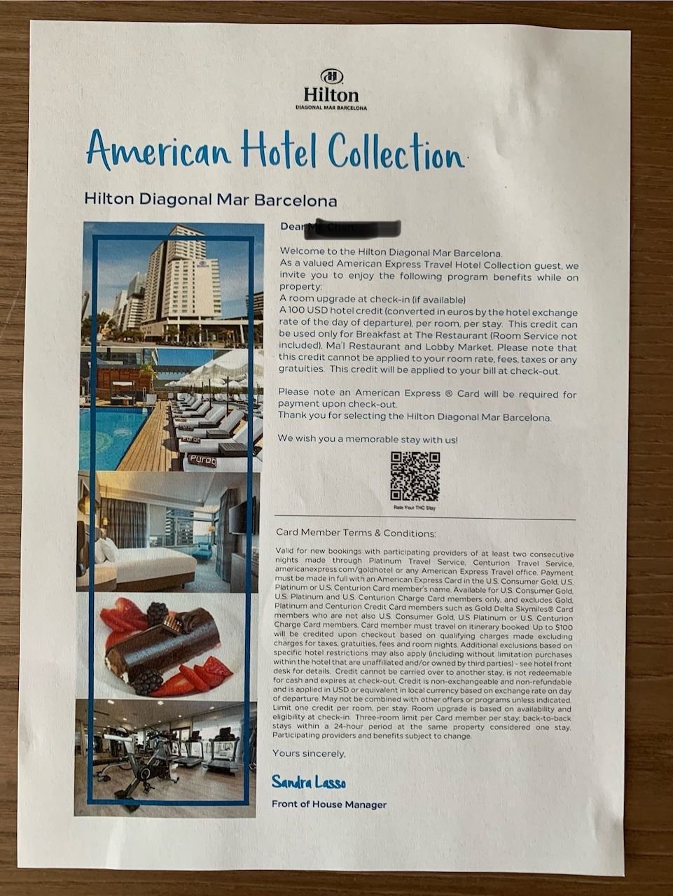 AMEX The Hotel Collection - Recent Experiences? - Page 8 - FlyerTalk Forums