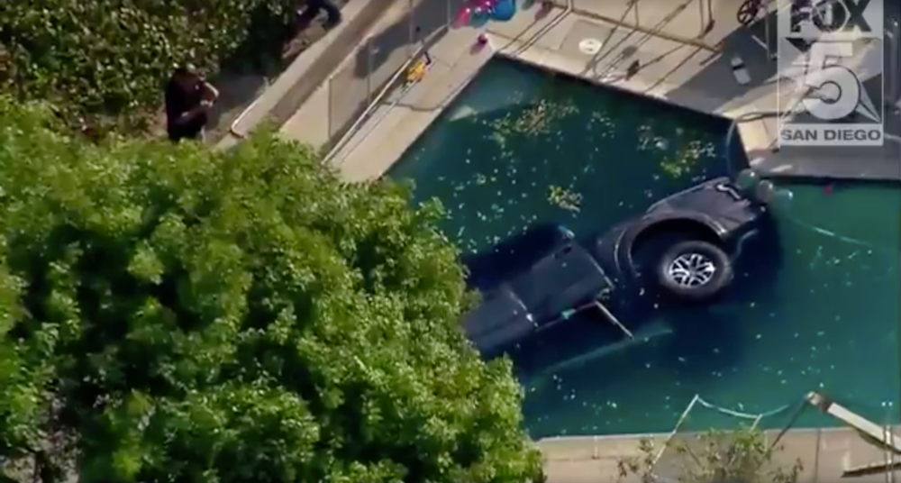 Raptor crashed into pool... - Ford Truck Enthusiasts Forums