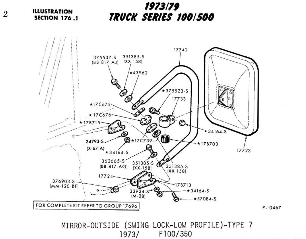 Junior Chrome Western Swing-Lock Mirrors - Ford Truck Enthusiasts Forums