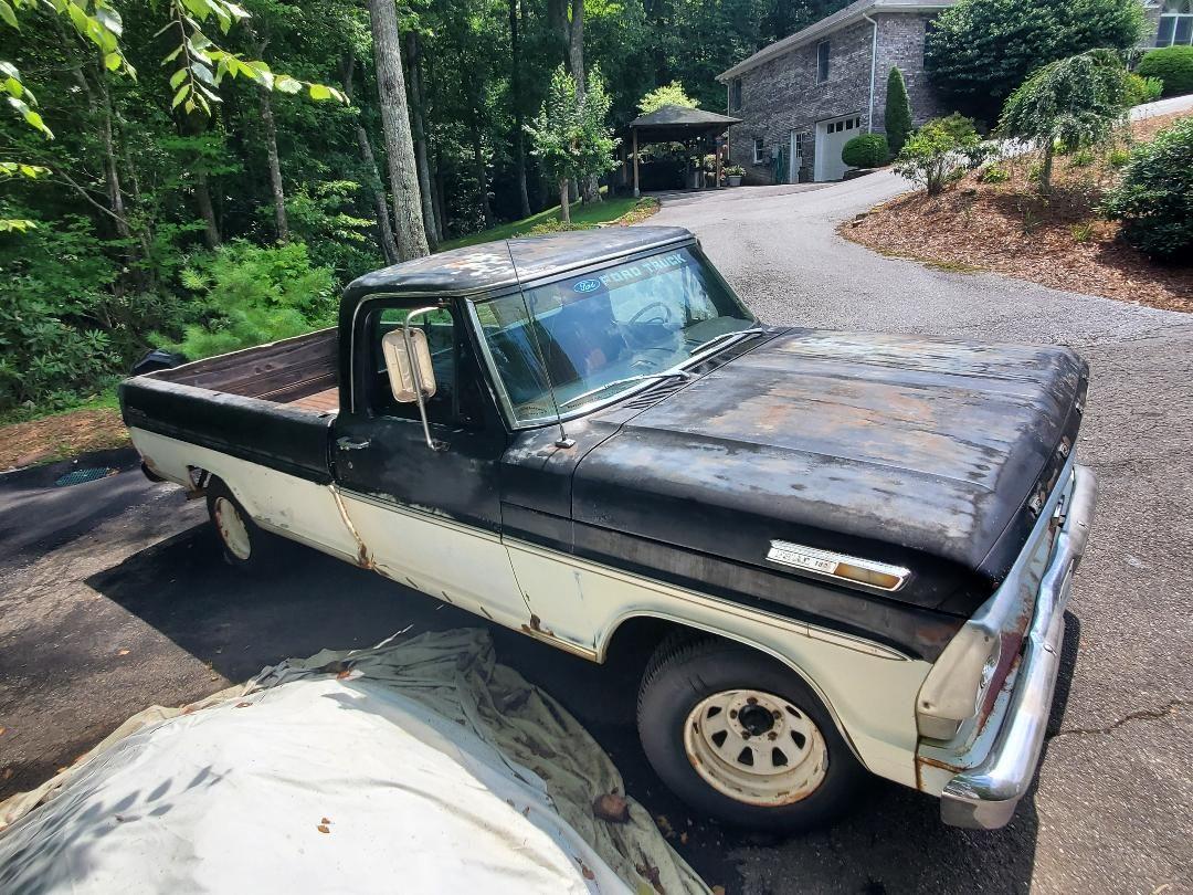 Solid '68 F100 Ranger ready to clearcoat patina or start classic ...