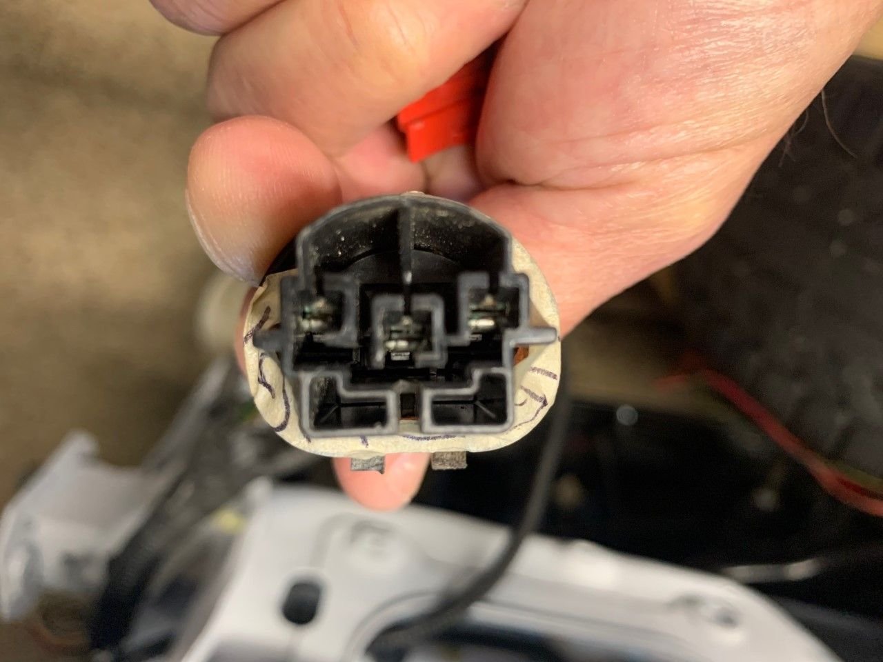 New wire terminals for my 3-prong headlight bulb connector - Ford Truck ...