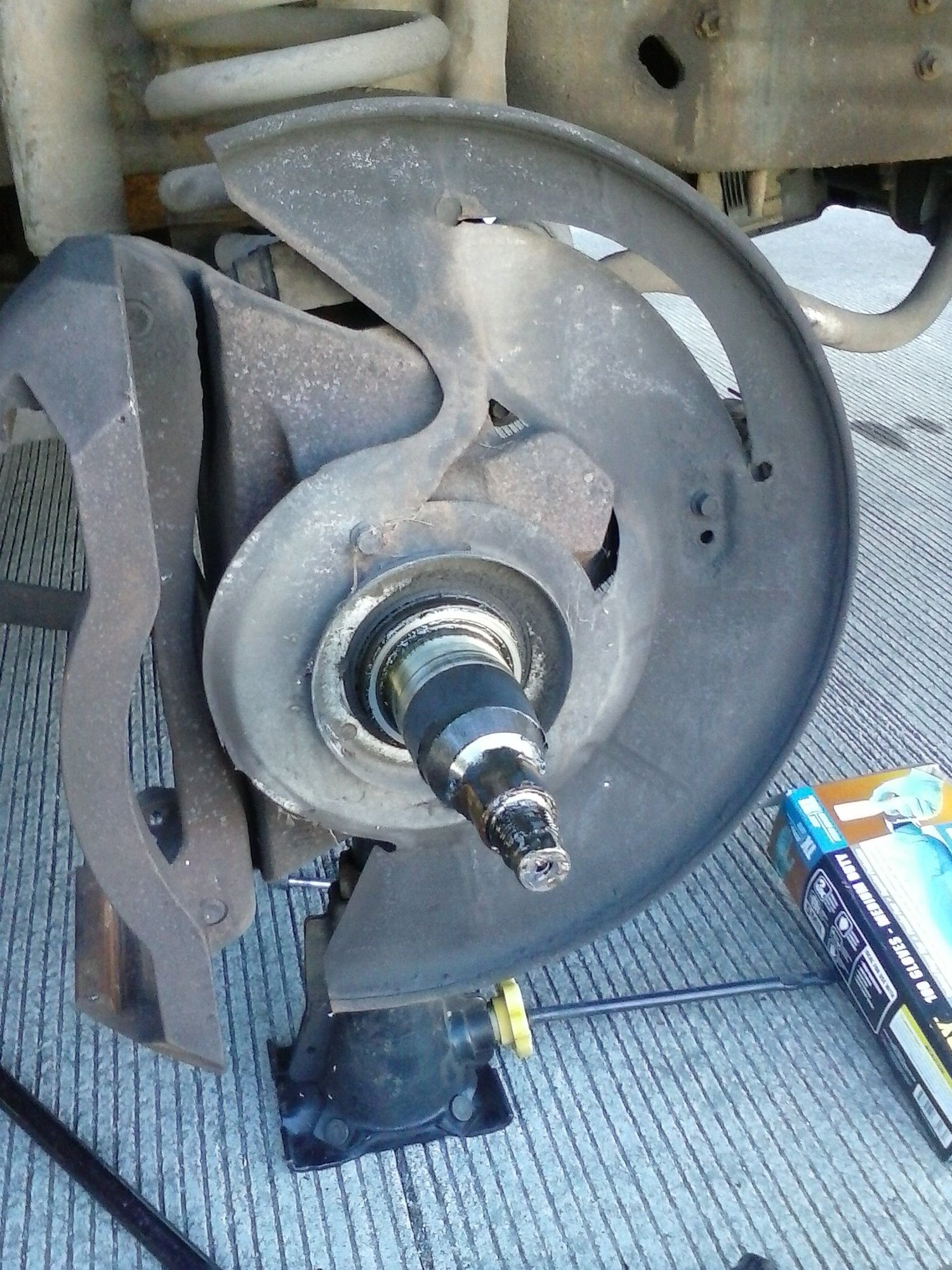 How to: 1995 F250 Front Disc Brake Rotor and Pad Replacement - Ford ...