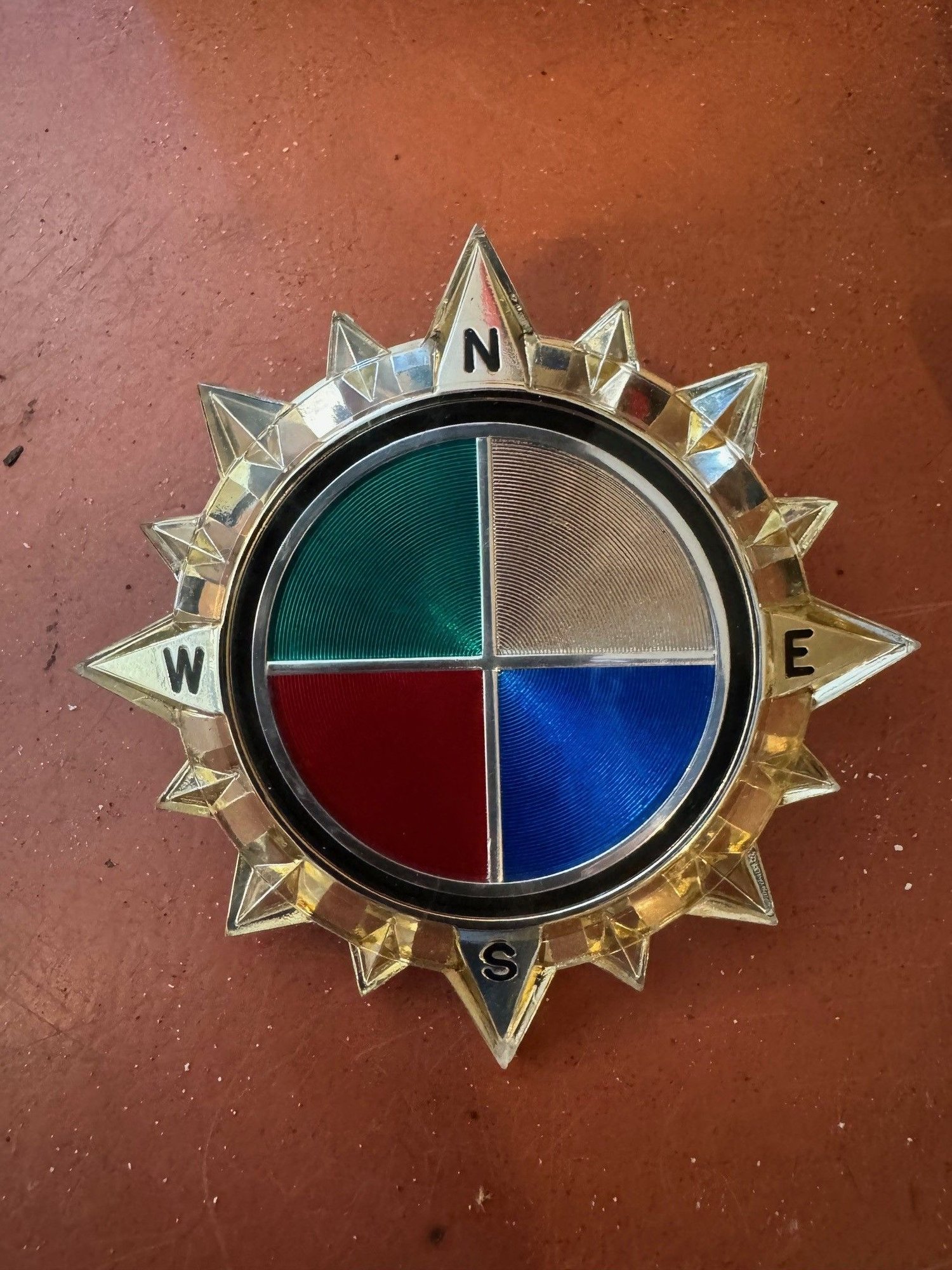 NOS camper shell compass badge details - Ford Truck Enthusiasts Forums