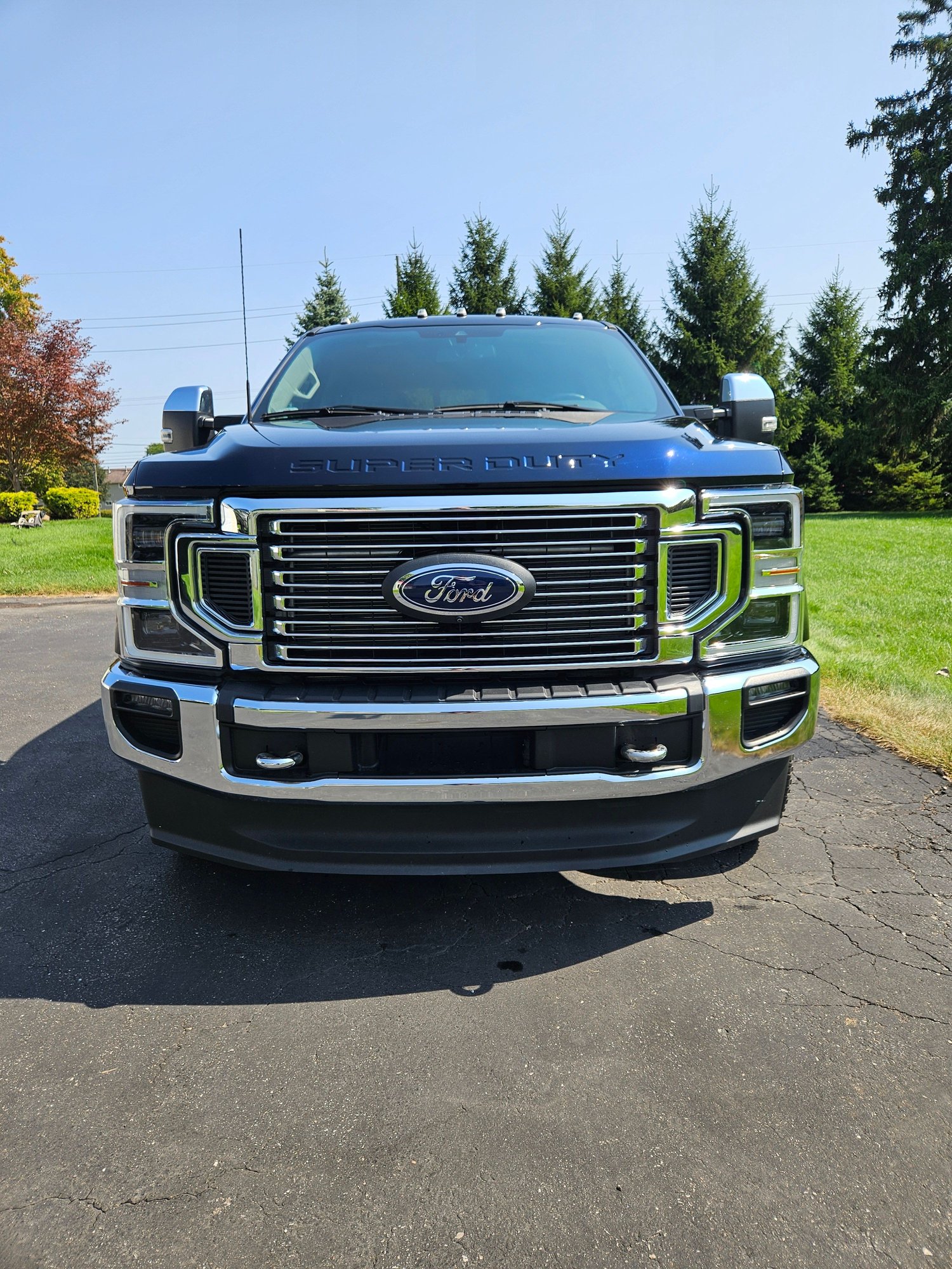 2021 F350 Dually beautiful Antimatter Blue 2 tone highly optioned ...