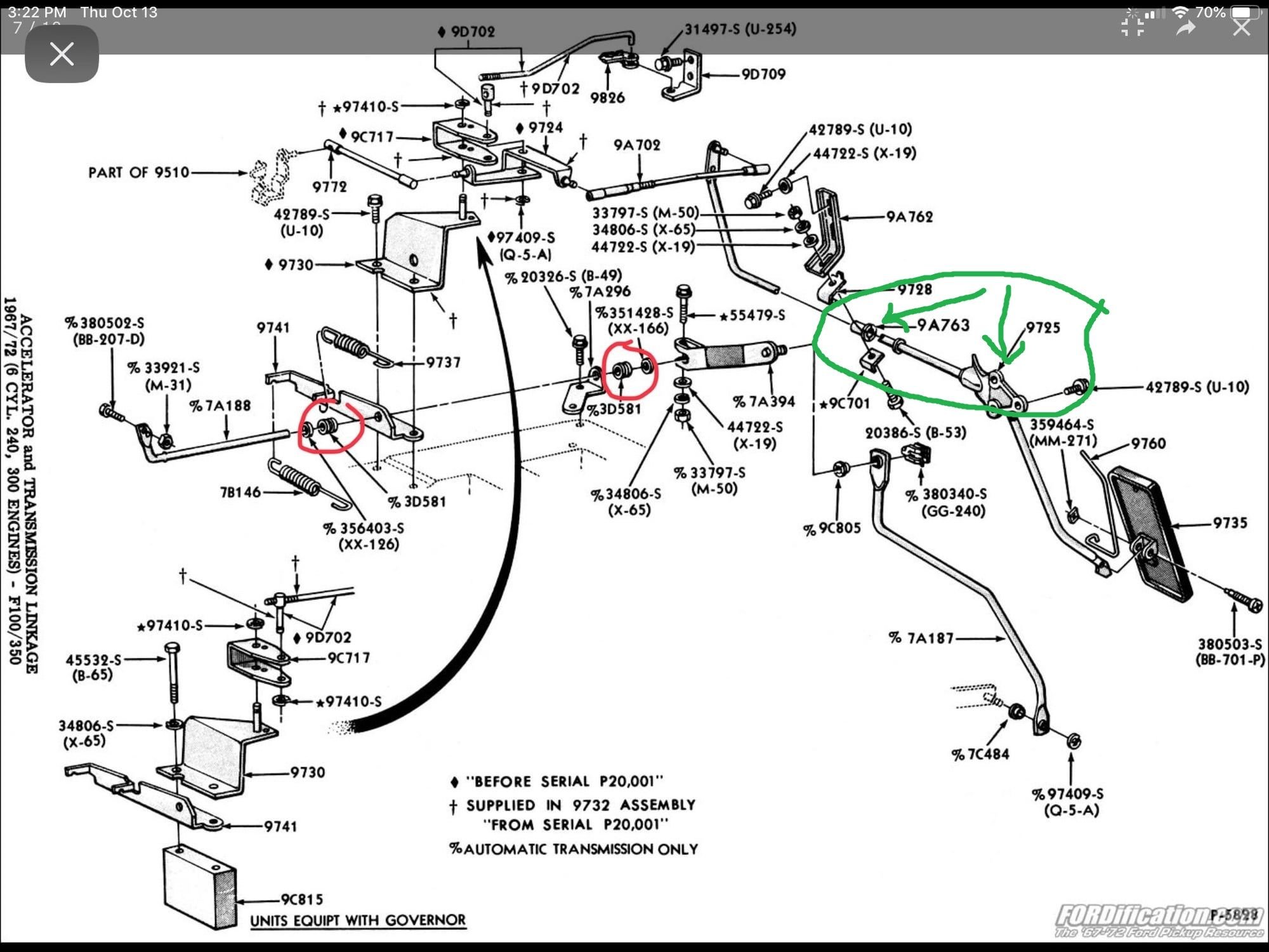 Accelerator linkage bushings - Ford Truck Enthusiasts Forums