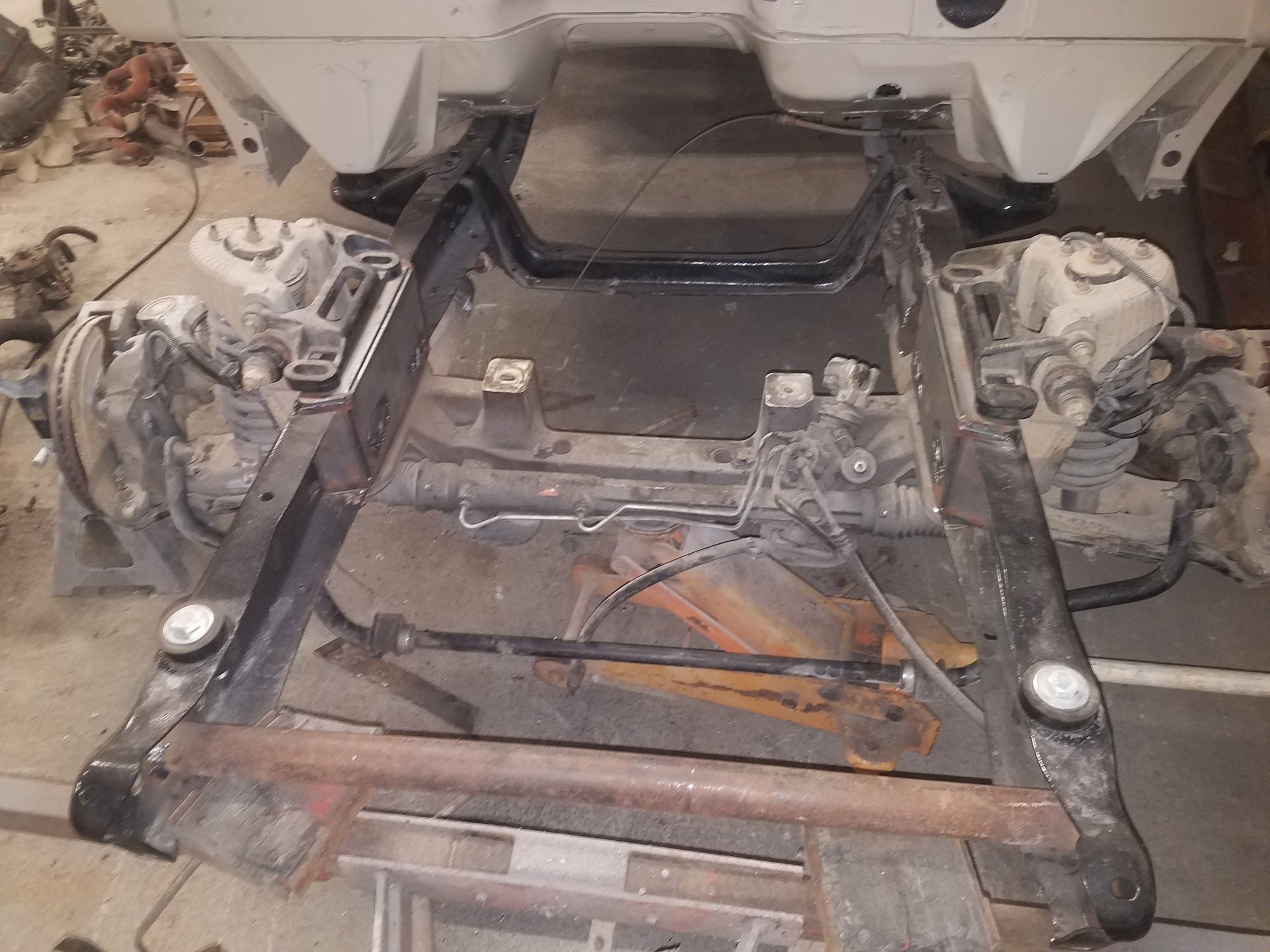 Pictures of permanent front cross member with crown vic swap - Ford ...