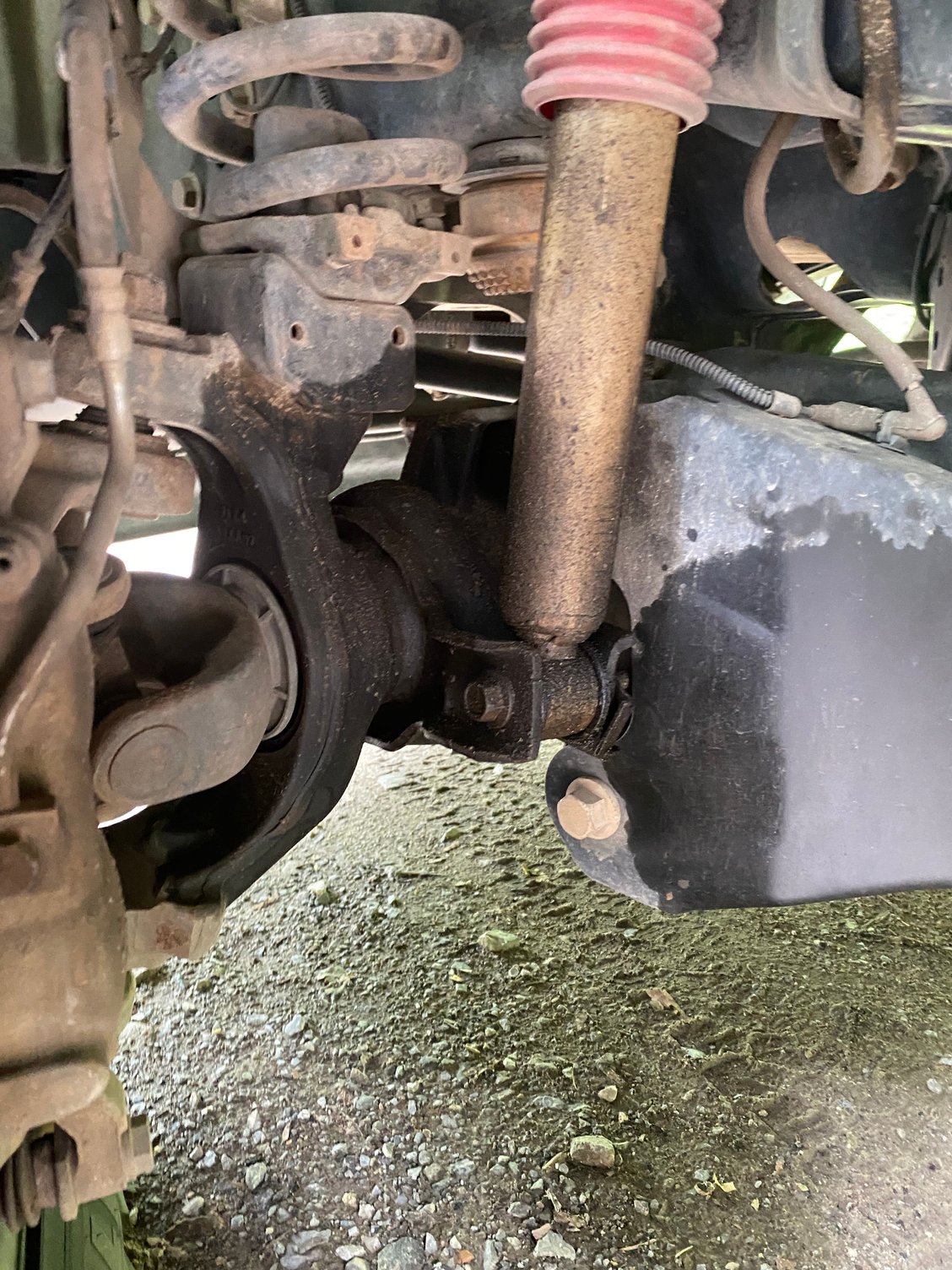 Axel seal or busted shock? - Ford Truck Enthusiasts Forums