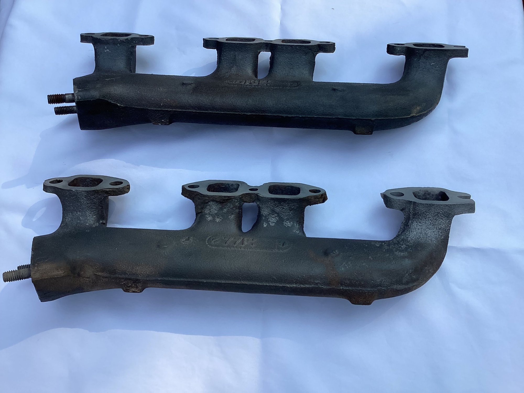 1954 239 yblock exhaust manifolds and crossover pipe - Ford Truck ...