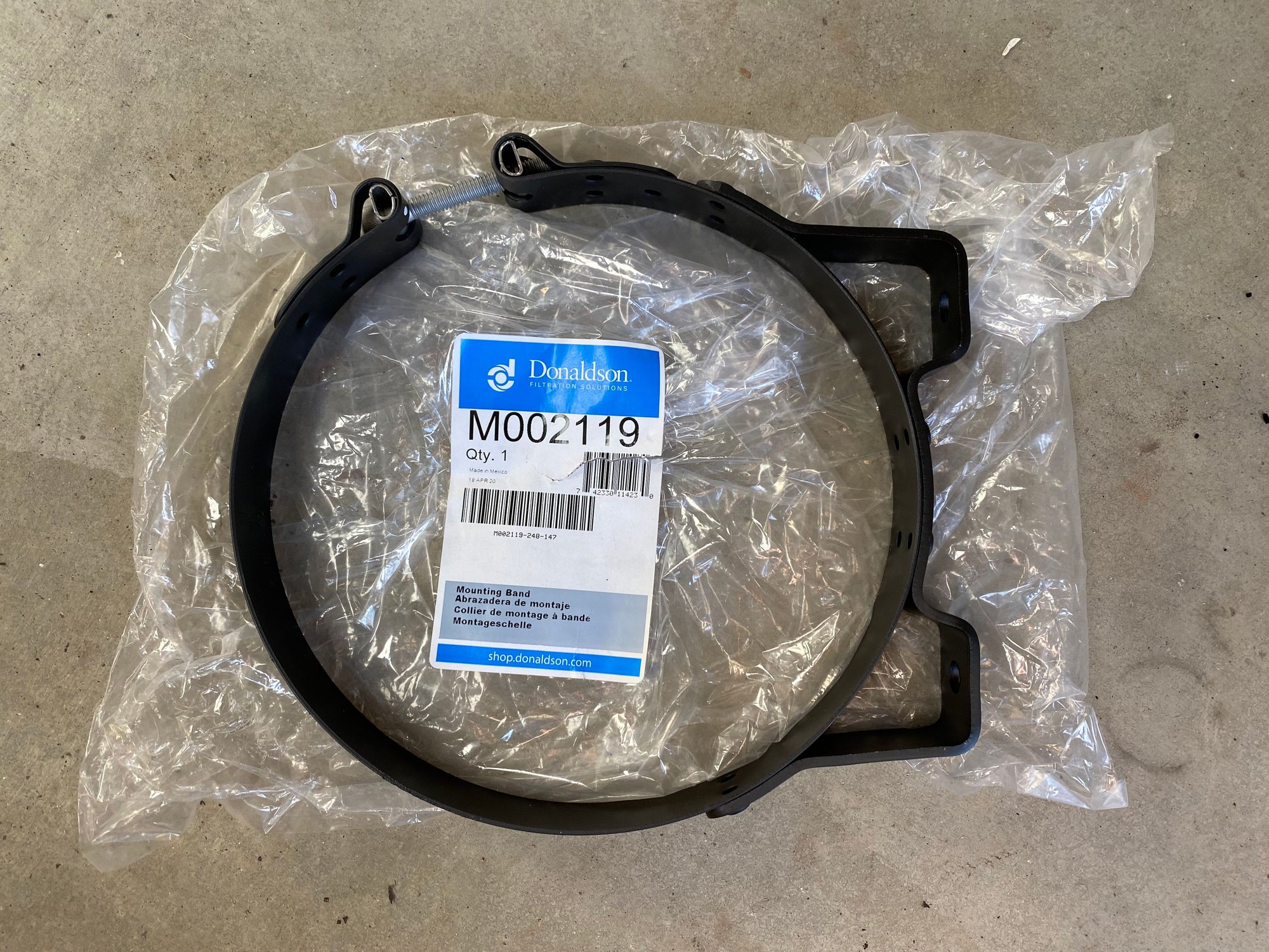 Donaldson 6637 Air Filter Mounting Bracket - Ford Truck Enthusiasts Forums