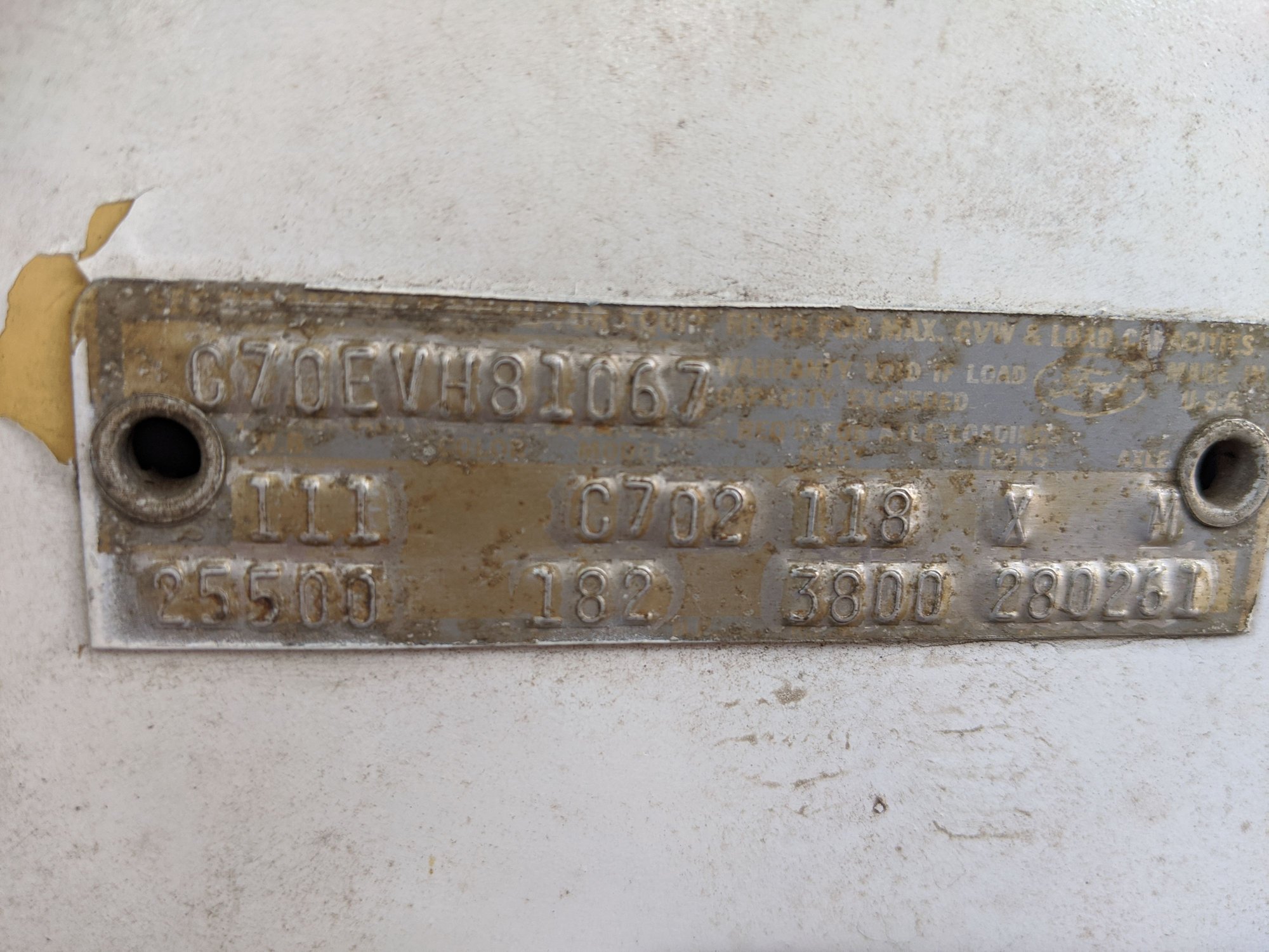 '70 C700 Rockwell axle ratios - Ford Truck Enthusiasts Forums