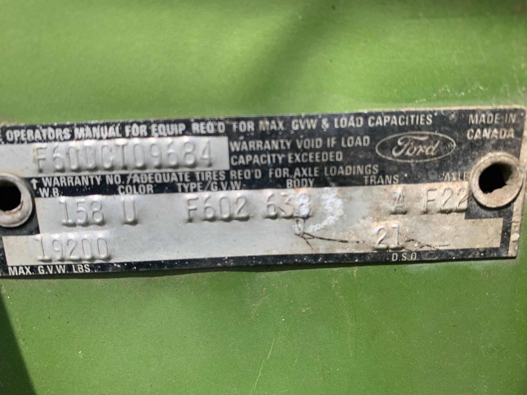 Another VIN decode & questions '73 F600 - Ford Truck Enthusiasts Forums