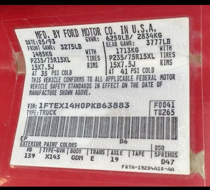 What does this sticker mean? - Ford Truck Enthusiasts Forums