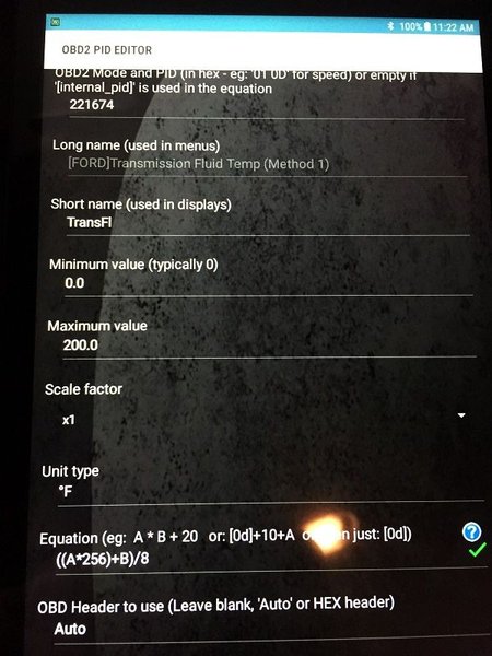 Question about TorquePro and Trans Temp PID - Ford Truck Enthusiasts Forums