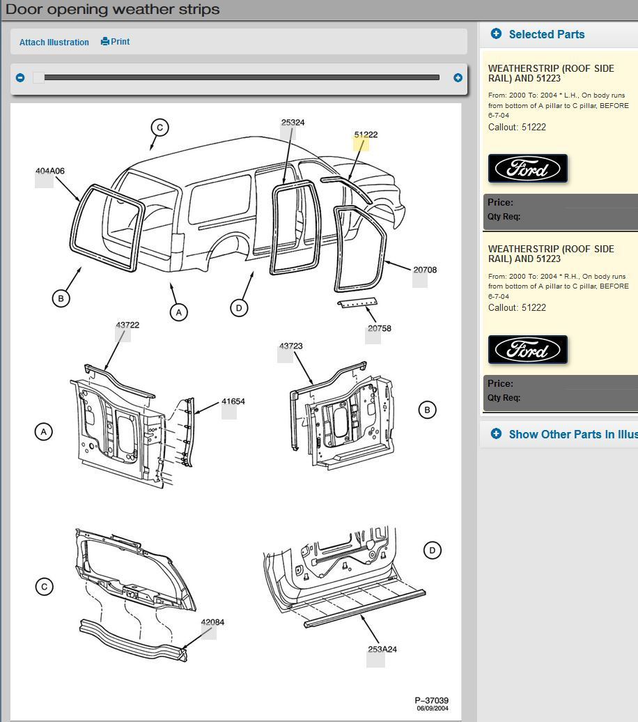 Excursion Weather Stripping / Door Seals - Ford Truck Enthusiasts Forums