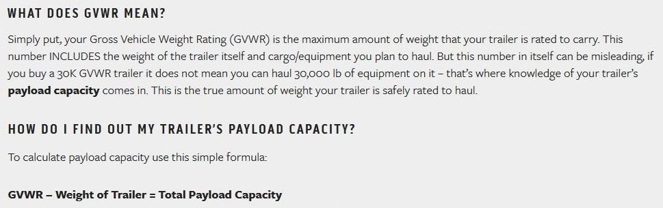 So how much weight can I actually put on my new trailer? 14.9k gvwr ...