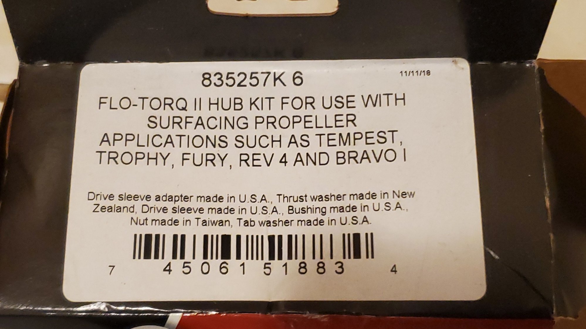 Mercury 835257K6 Hub - Offshoreonly.com