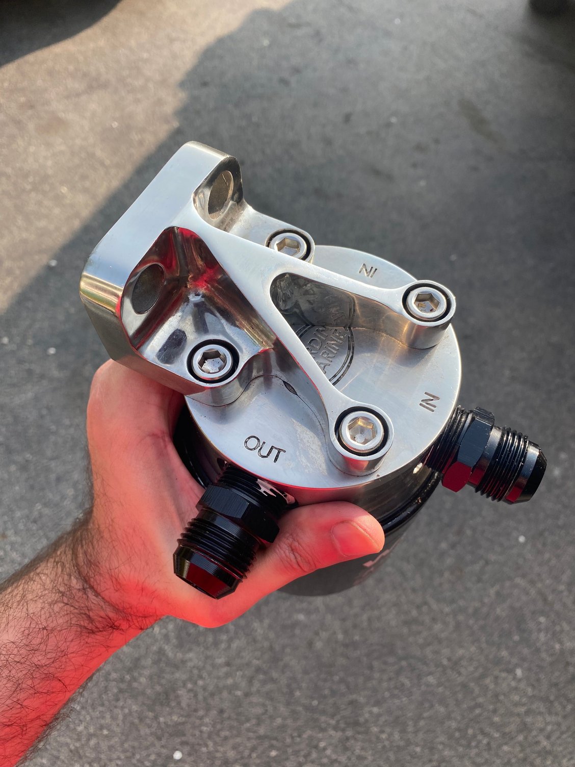 HP6 remote oil filter head - Offshoreonly.com