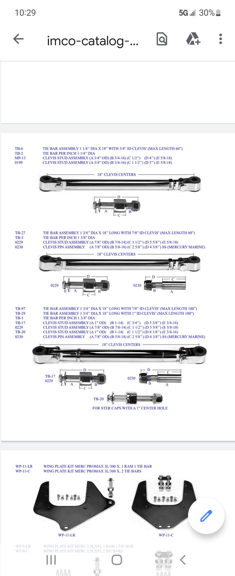 New IMCO Tie Bar and 6" Risers 18-20" On Center 1.25" Clevis - Offshoreonly.com