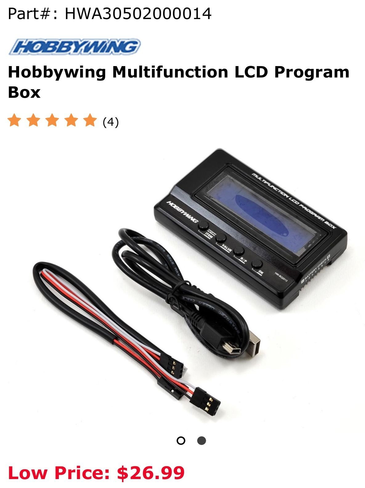 Hobbywing Multifunction LCD Program Box - R/C Tech Forums